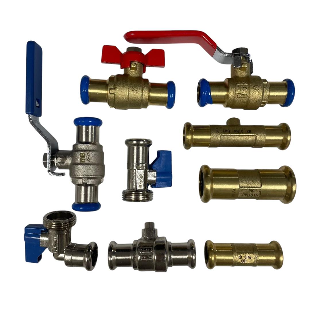 M Profile Press Valves - K9 Plumbing Supplies